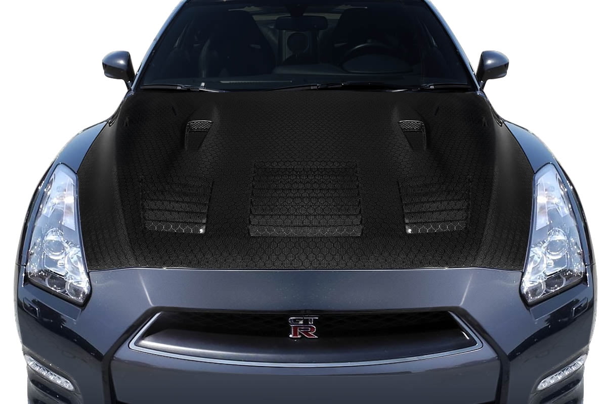 2009-2016 Nissan GT-R R35 Carbon Creations Geo6ix GT2 Hood - 1 Piece ...