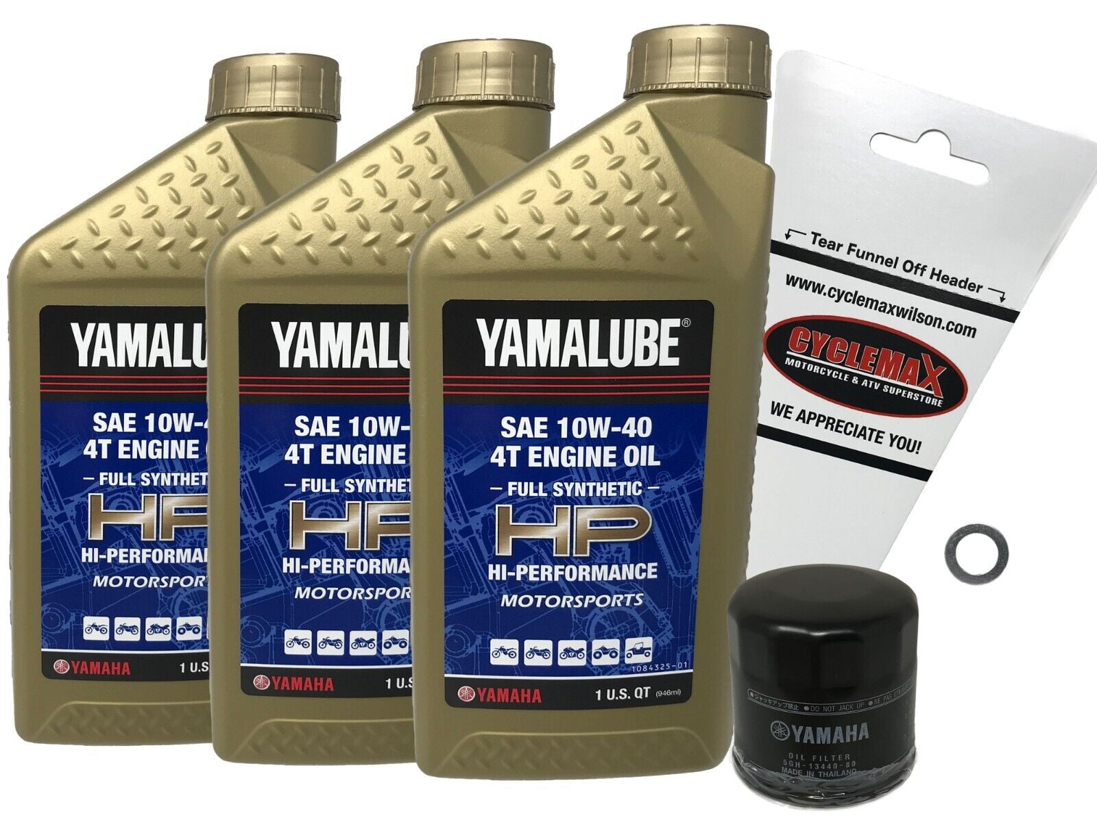 2009-2017 Yamaha V-Star Tourer XVS1300 Full Synthetic 10w40 Oil Change ...