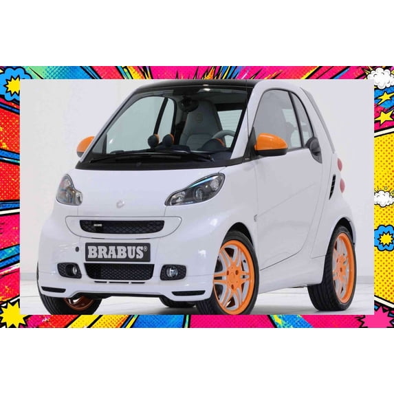 2009 Brabus Tailor Made Based on ForTwo Car Poster - Pop Art Edition ...