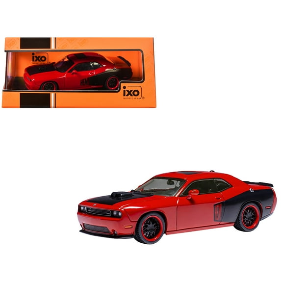 2009 Dodge Challenger SRT8 Red with Black Accents 1/43 Diecast Model by ...