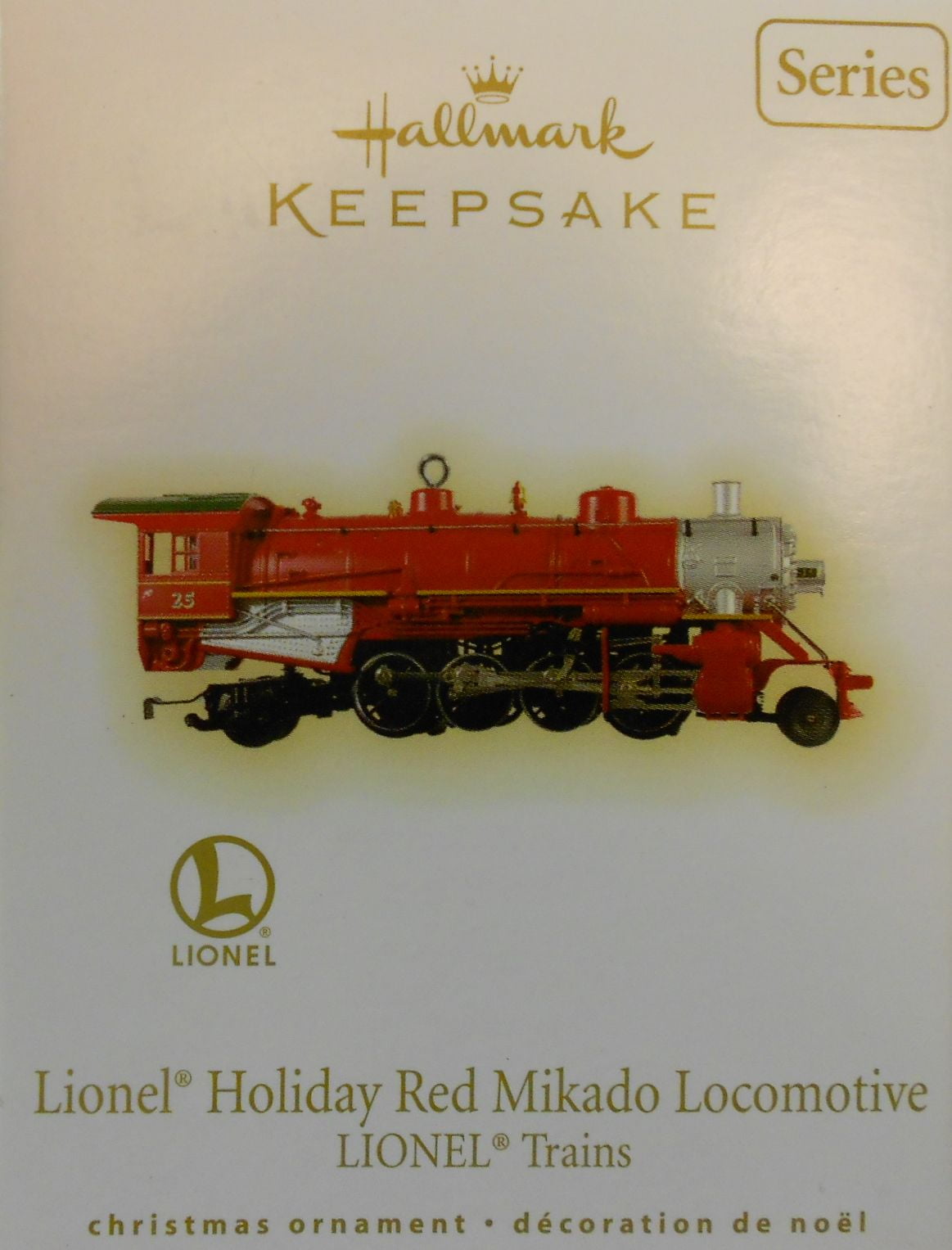 2009 Hallmark Ornament Lionel Holiday Red Mikado Locomotive # 14 Lionel ...