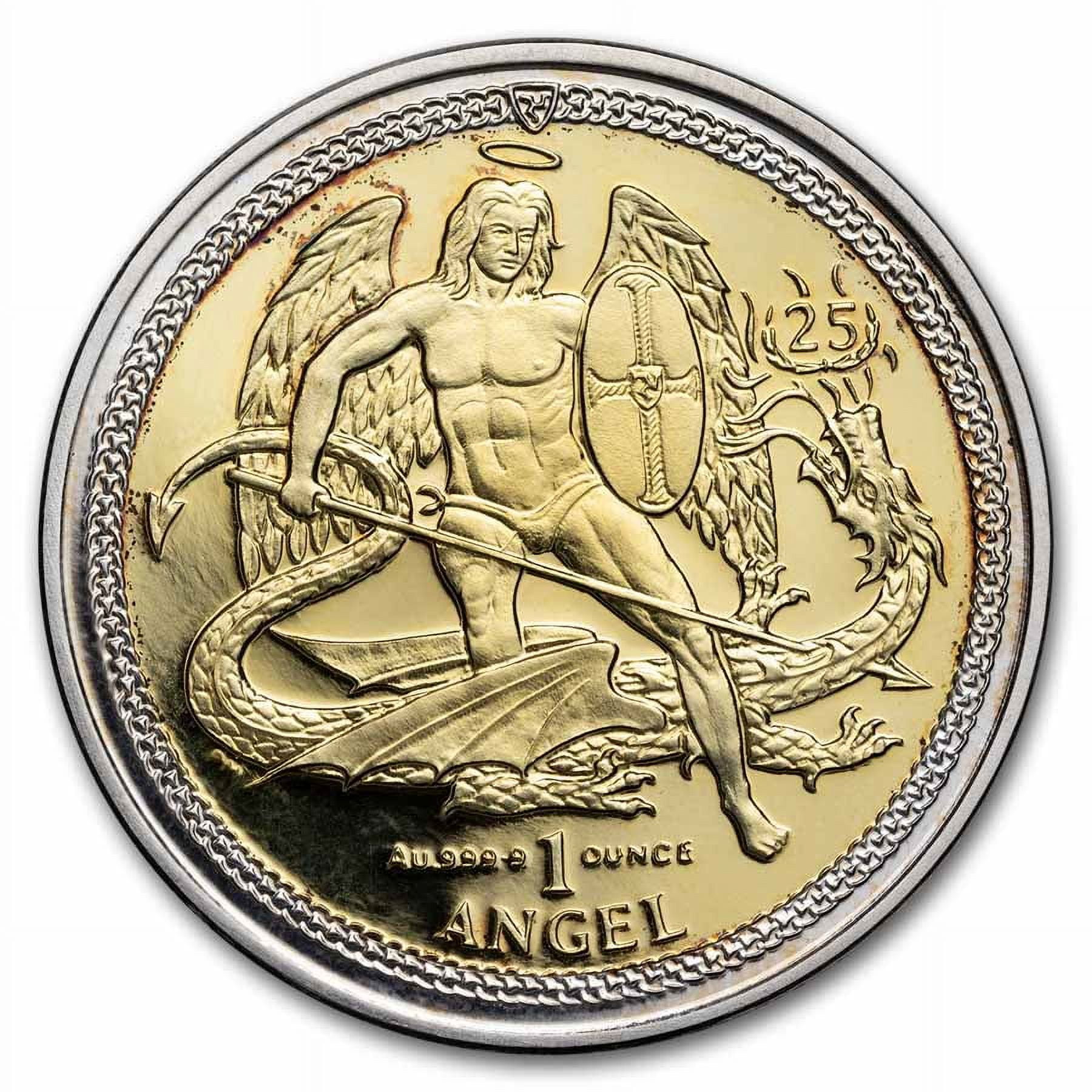 2009 Isle of Man Bi-Metallic Angel 25th Anniversary Proof - Walmart.com