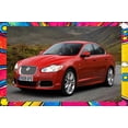 2009 Jaguar XFR UK - Pop Art Edition | 24x36 Inch Rolled Canvas Print ...