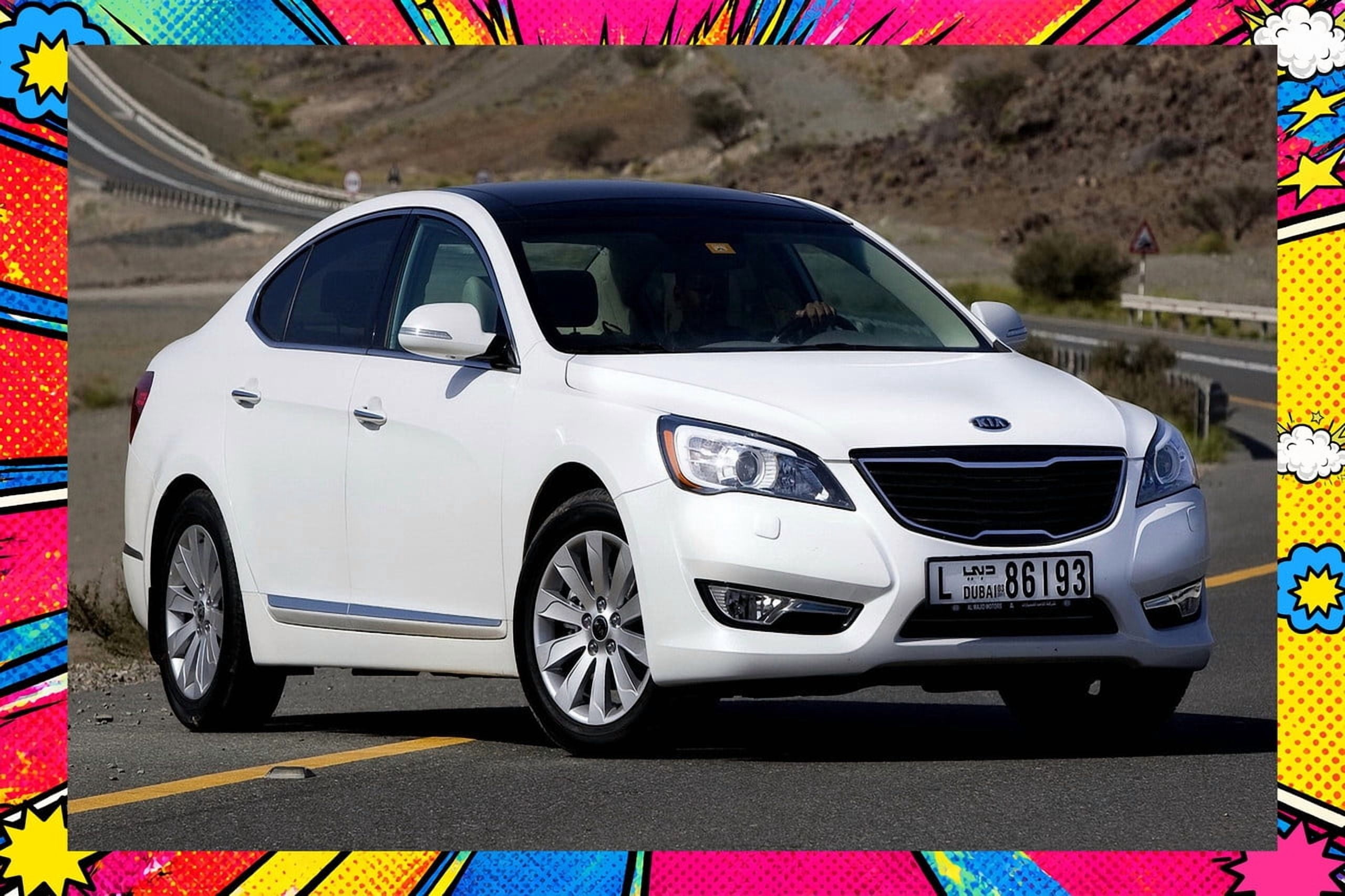 2009 Kia Cadenza - Pop Art Edition | 24x36 Inch Laminated Poster ...