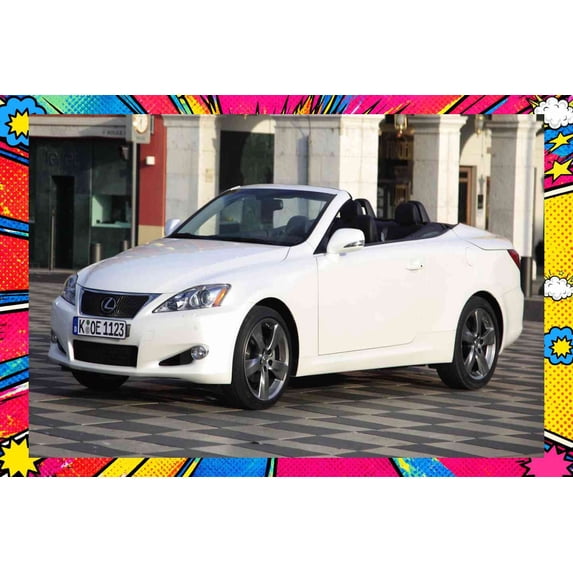 2009 Lexus IS C Style C - Pop Art Edition | 12x18 Inch Laminated Poster ...