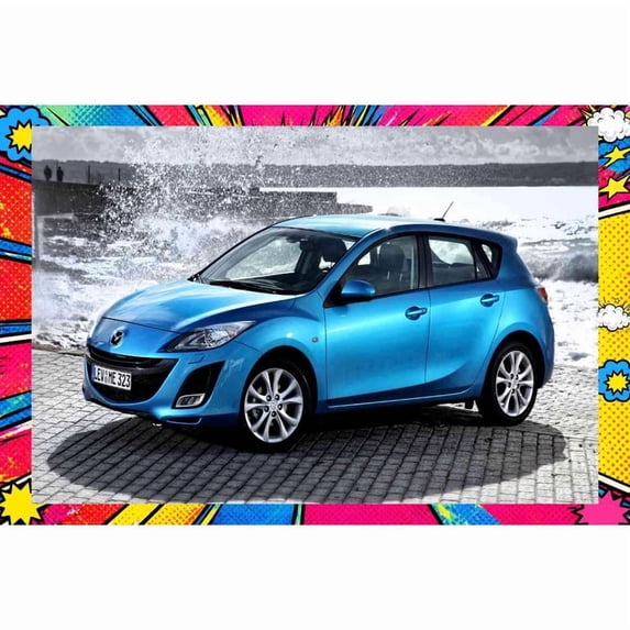 2009 Mazda3 Hatchback - Pop Art Edition | 20x30 Inch Laminated Poster ...