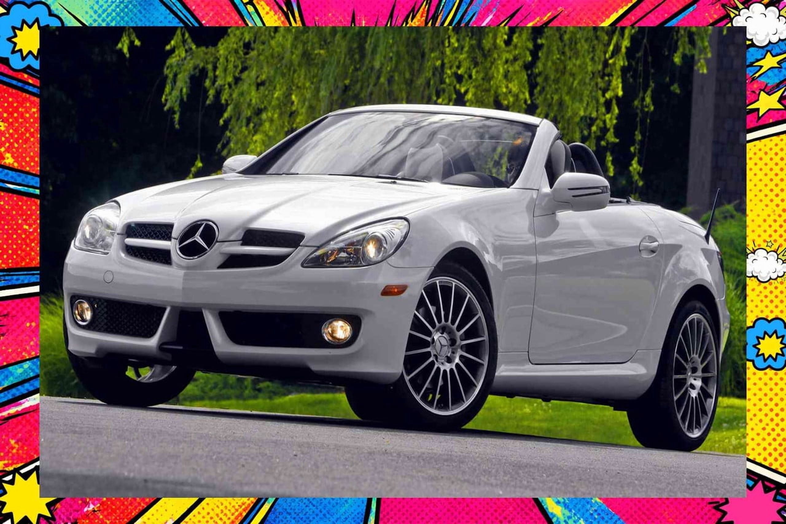 2009 Mercedes-Benz SLK-Class Diamond White Edition US Car Poster - Pop ...