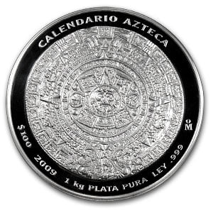 2009 Mexico 1 kilo Silver Aztec Calendar (Capsule Only) - Walmart.com