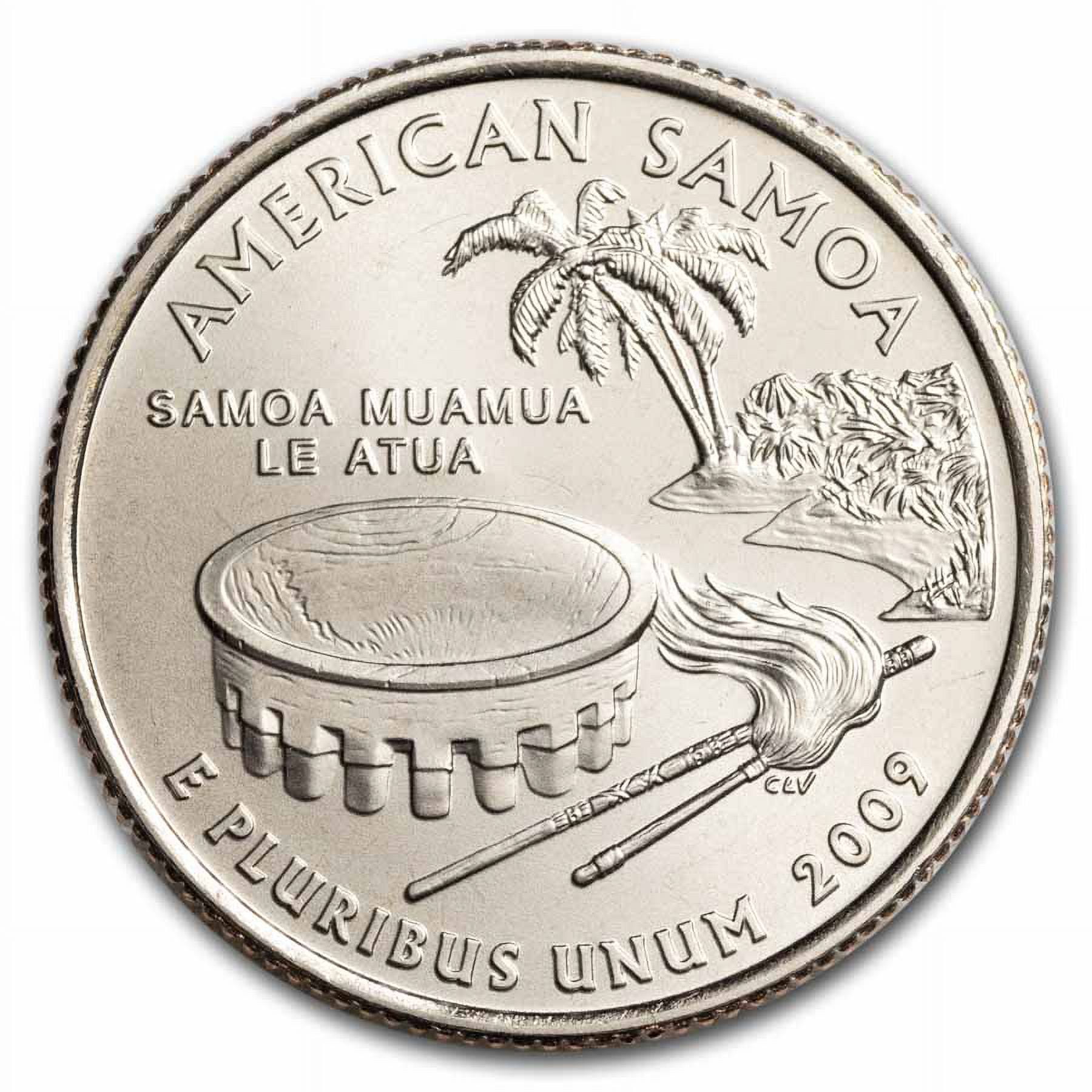 2009-P U.S. Territory American Samoa Quarter BU - Walmart.com