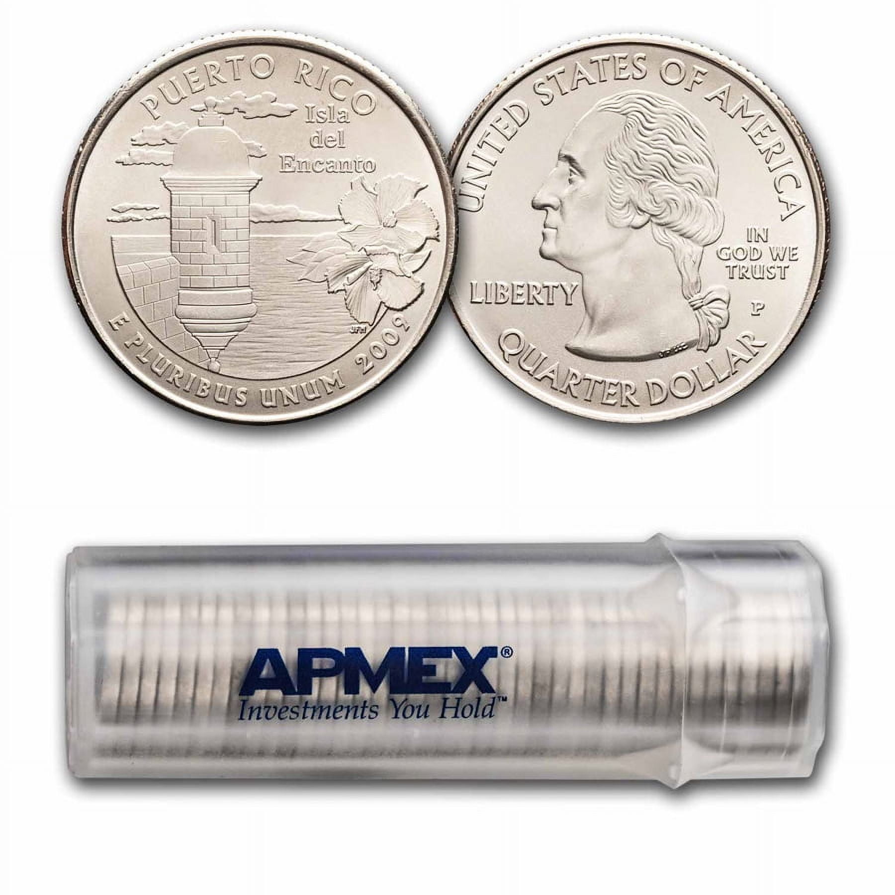 2009-P U.S. Territory Puerto Rico Quarter 40-Coin Roll BU - Walmart.com