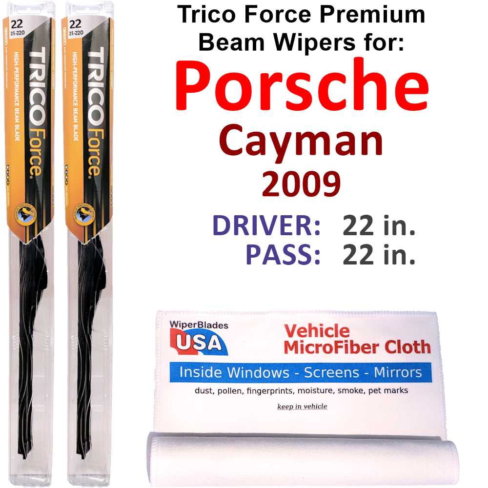 2009 Porsche Cayman Performance Beam Wipers (Set of 2) - Walmart.com