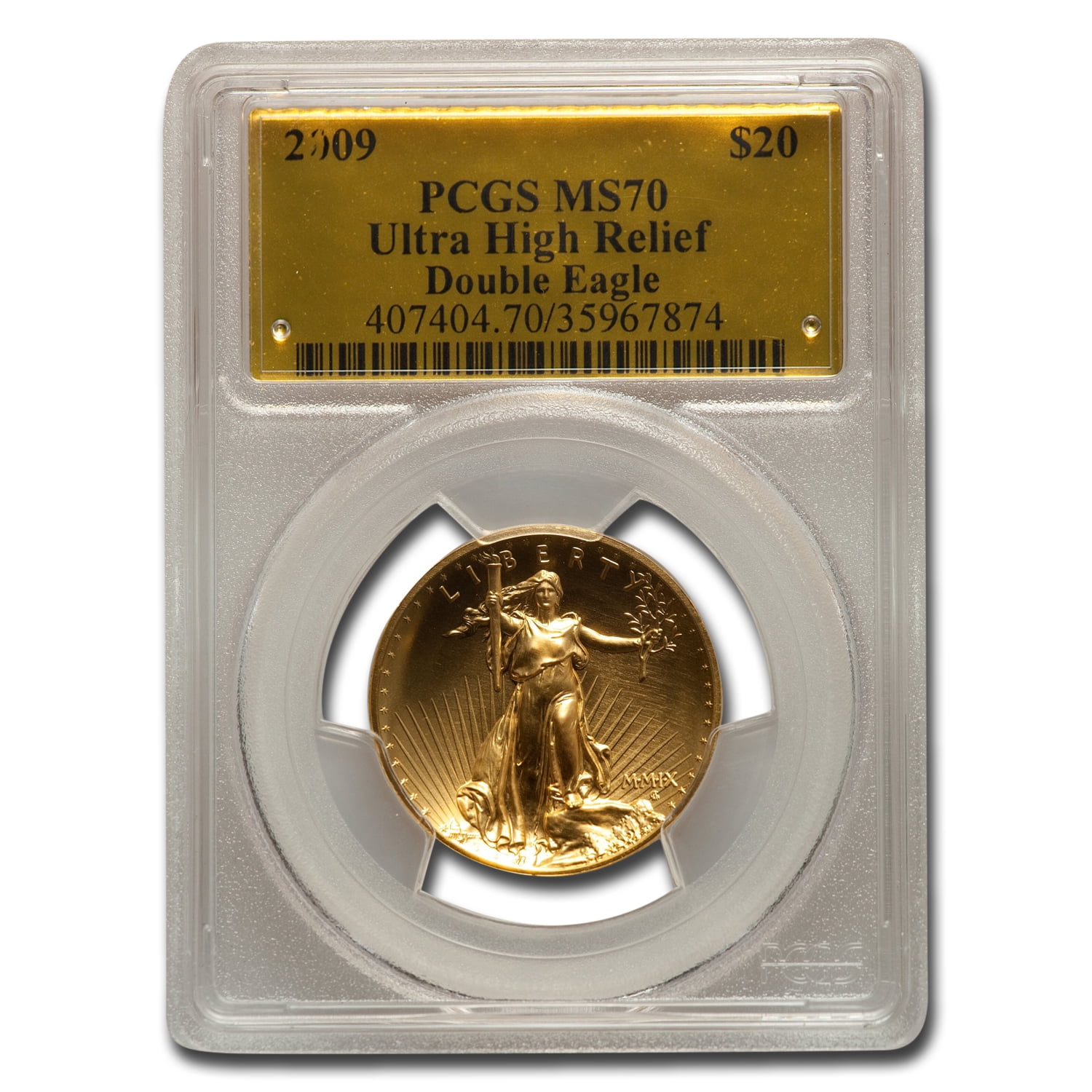 2009 Ultra High Relief Double Eagle MS-70 PCGS (Gold Foil) - Walmart.com
