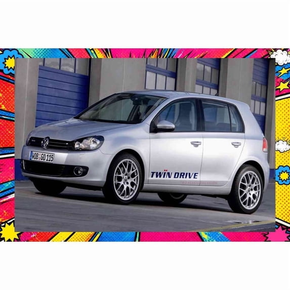 2009 Volkswagen Golf Twin Drive Concept Car Poster - Pop Art Edition ...