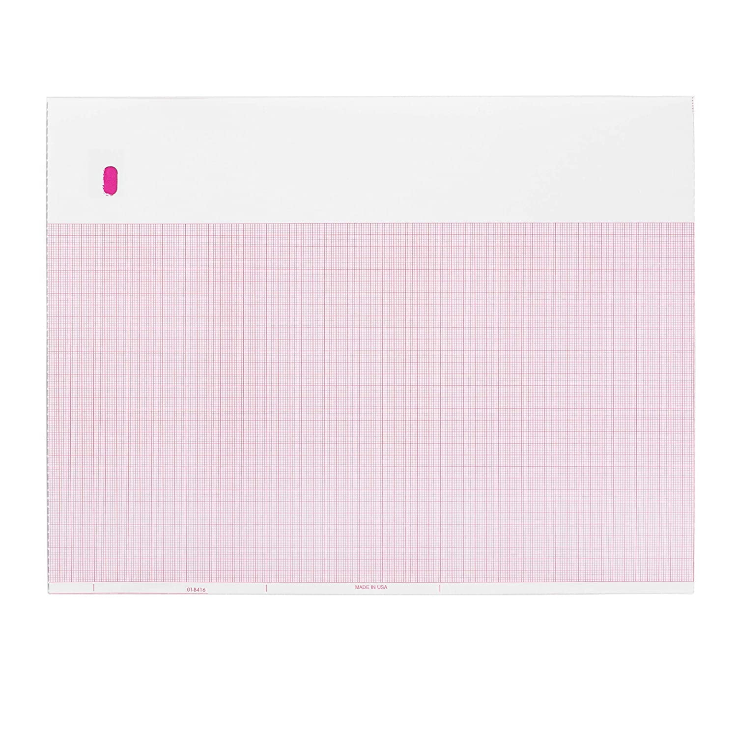 2009828-061 PT# 2009828-061- Mac 1200 Chart Paper Red Grid 8.5 x 11 Ea ...