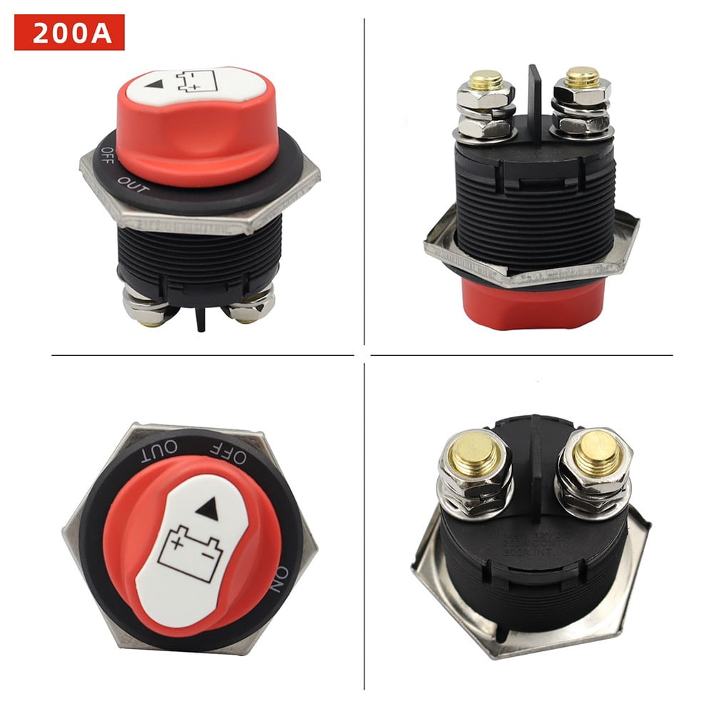 200A Battery Isolator Switch Off Kill for Car Boat RV Truck - Walmart.com