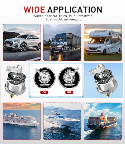 200A High Current Master Battery Disconnect Switch,12-48V Battery Power ...