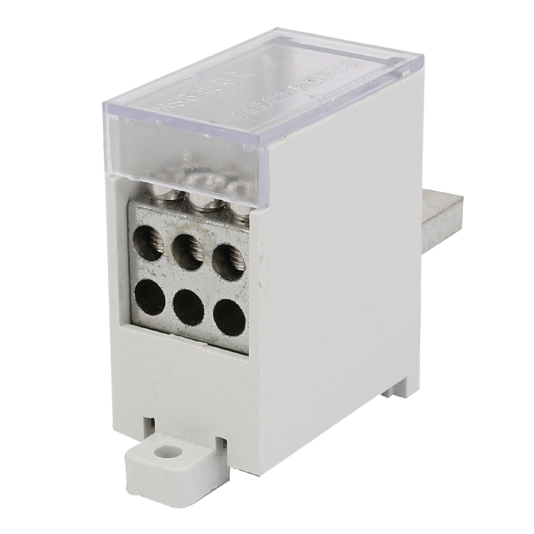 200A One Inlet Six Outlet Wire Terminal Junction Box Electrical ...