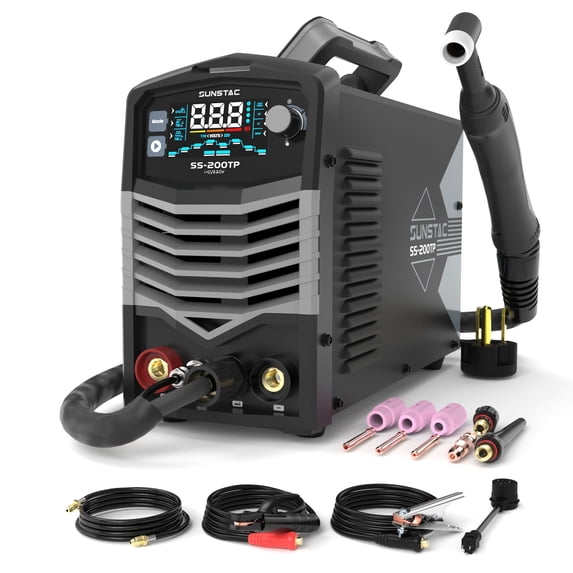 200A TIG Welder with Pulse, 110V/220V, 4-in-1 DC TIG/Pulse TIG/SPOT TIG ...
