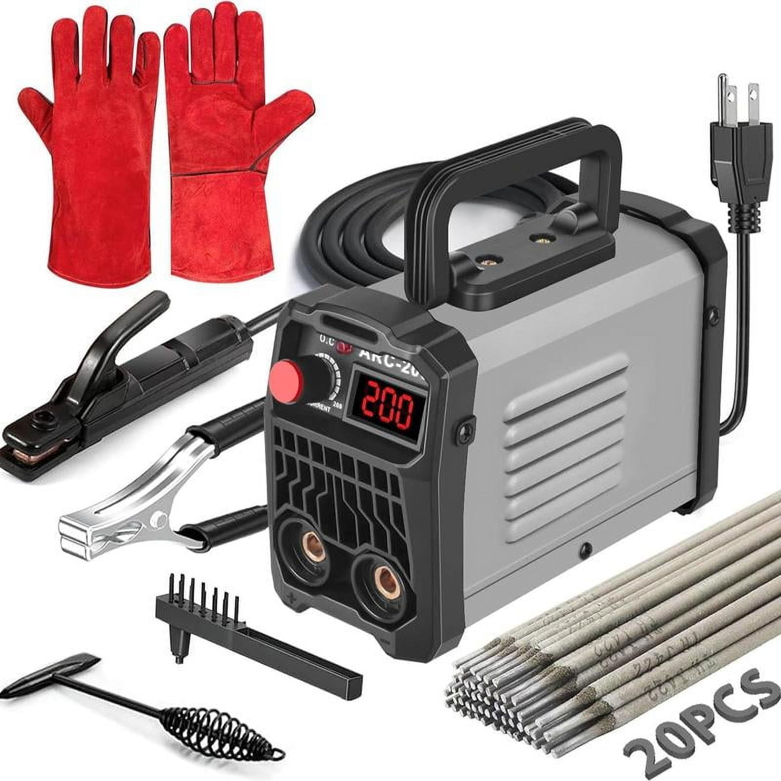 200Amp 20PCS Rods Stick Welder, Super MINI Portable Welding Machine ...