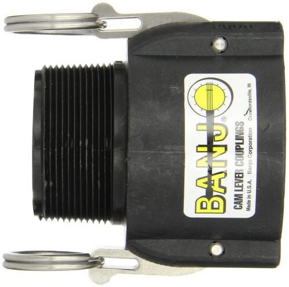 200B Polypropylene Cam & Groove Fitting, 2" Female Coupler x NPT Male ...