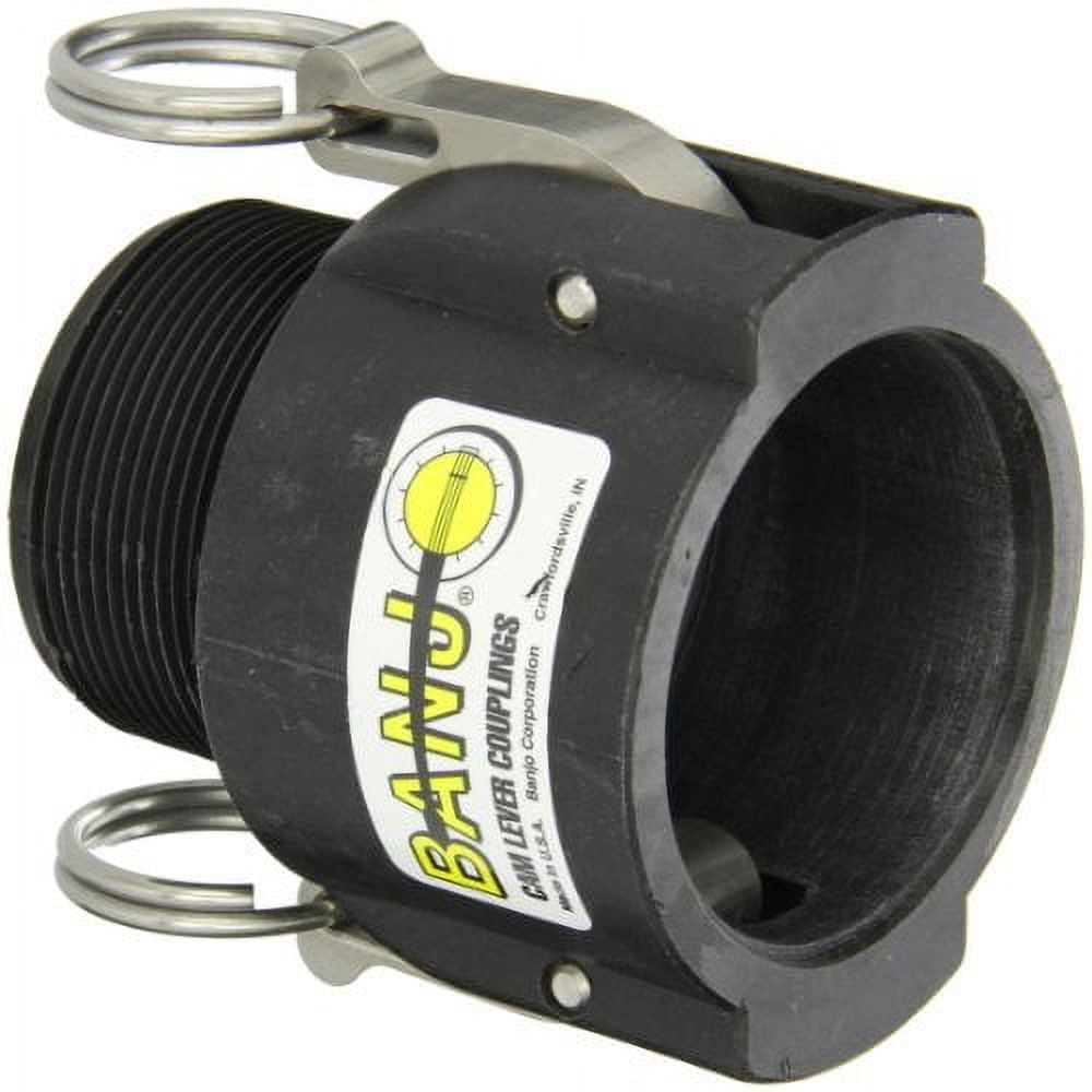 200B Polypropylene Cam & Groove Fitting, 2" Female Coupler x NPT Male ...