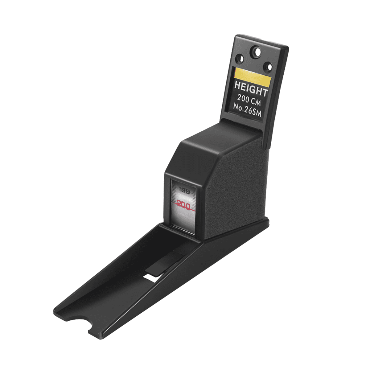 200Cm Stadiometer Black Wall Mounted Height Meter Growth Ruler Cm ...