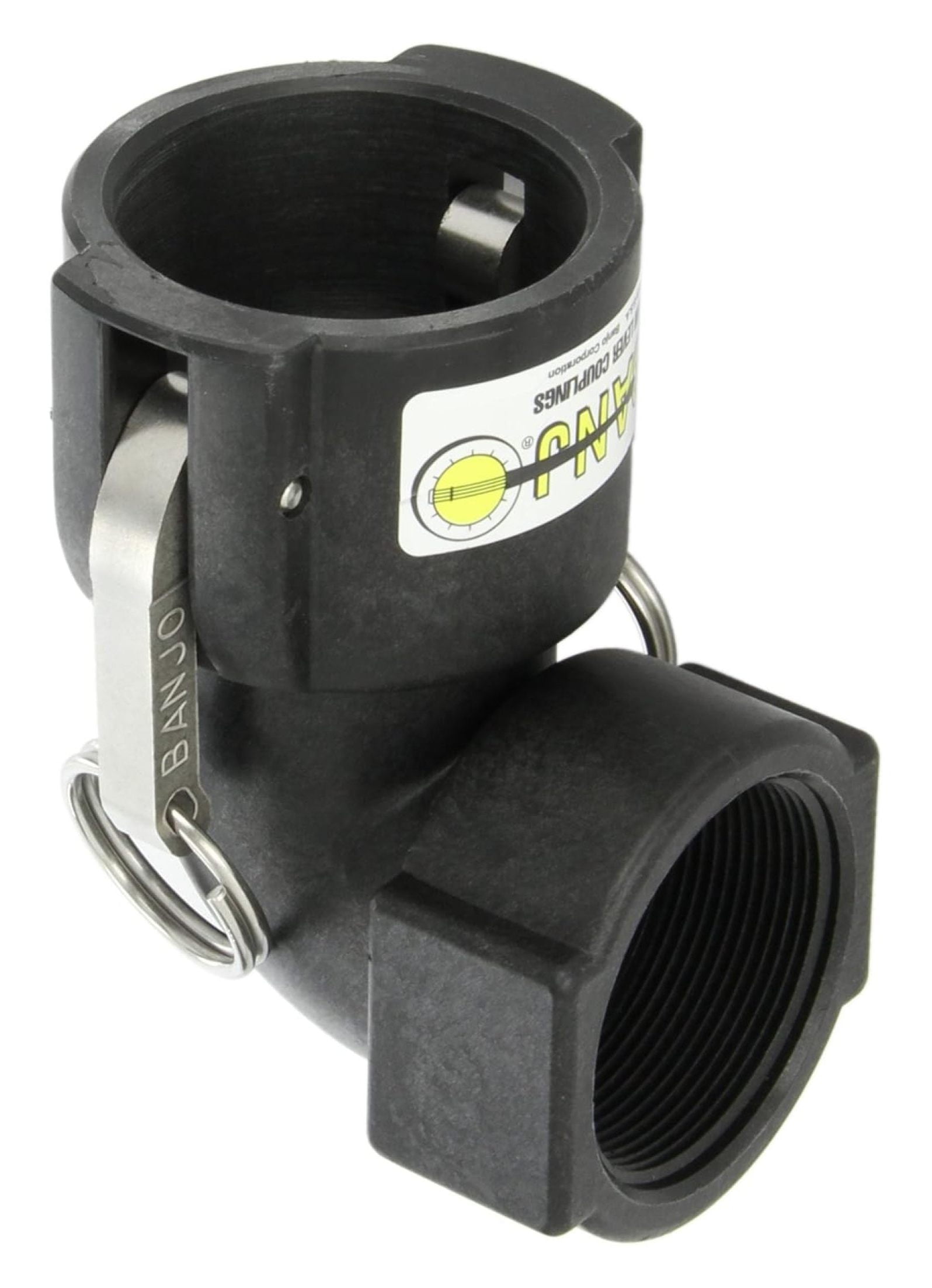 200D90 Polypropylene Cam & Fitting, 90 Degree Elbow, 2" Female Coupler ...