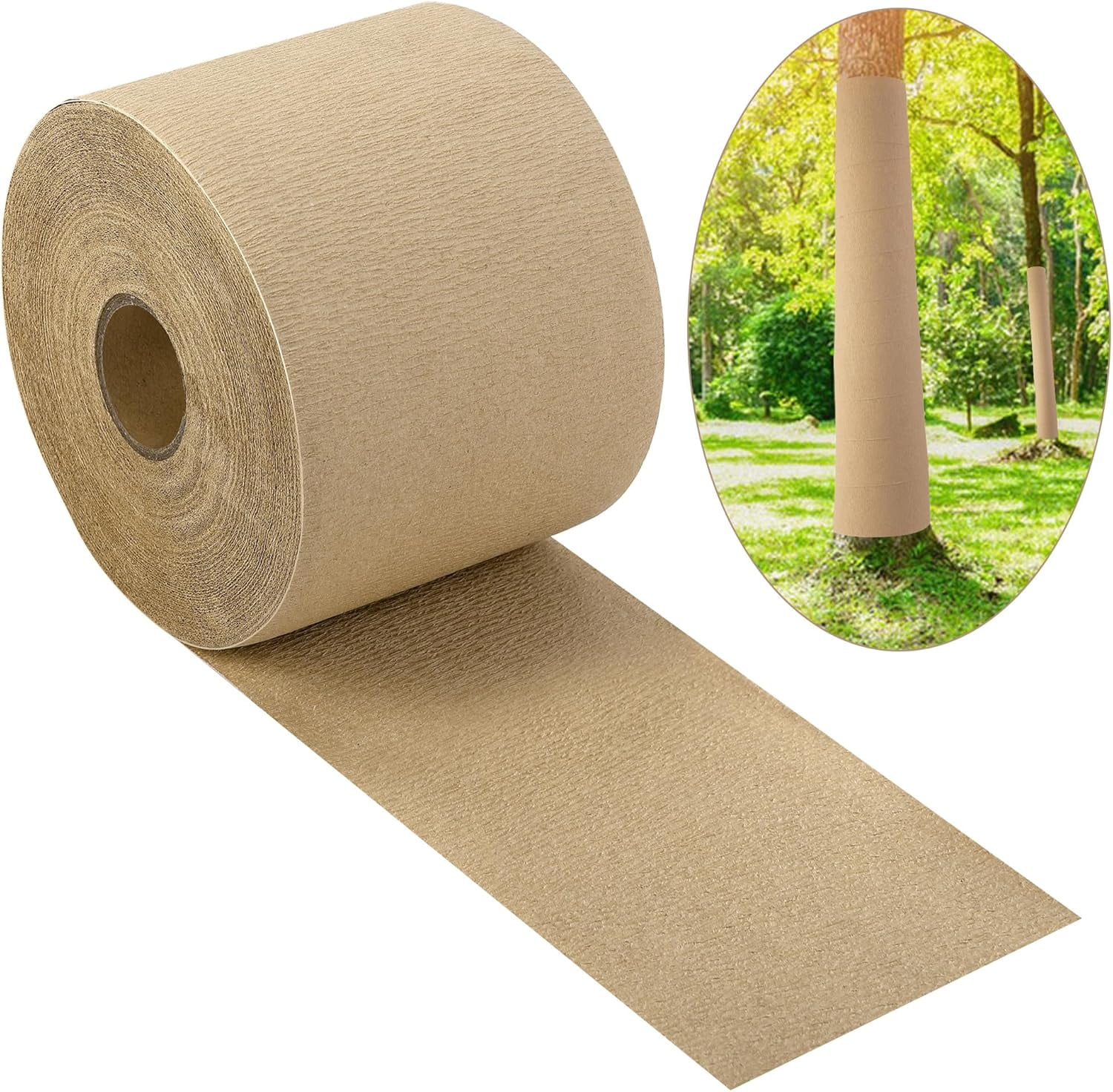 200Ft x 4In Lengthen Tree Protector Paper Wrap,Weather Resistant Tree ...