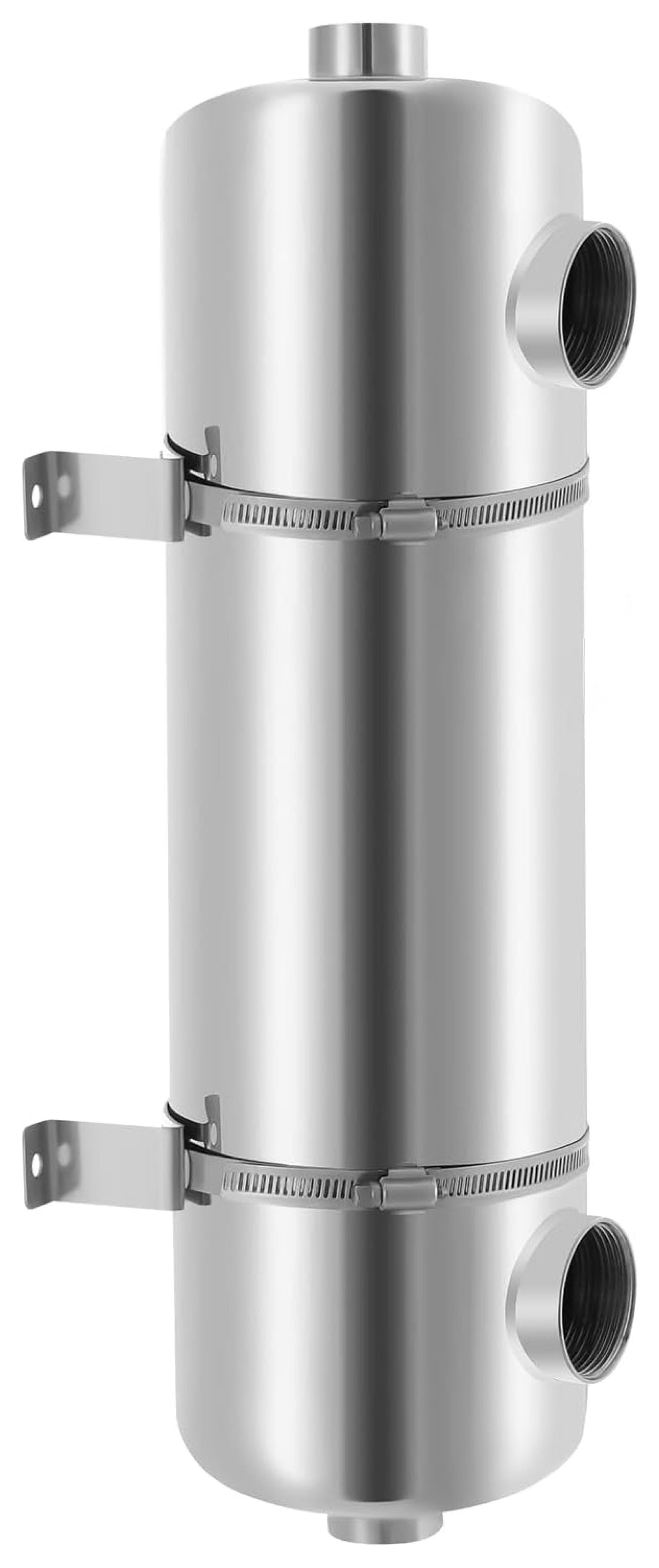 200KBTU Swimming Pool Heat Exchanger, Stainless Steel Shell Tube Heat ...