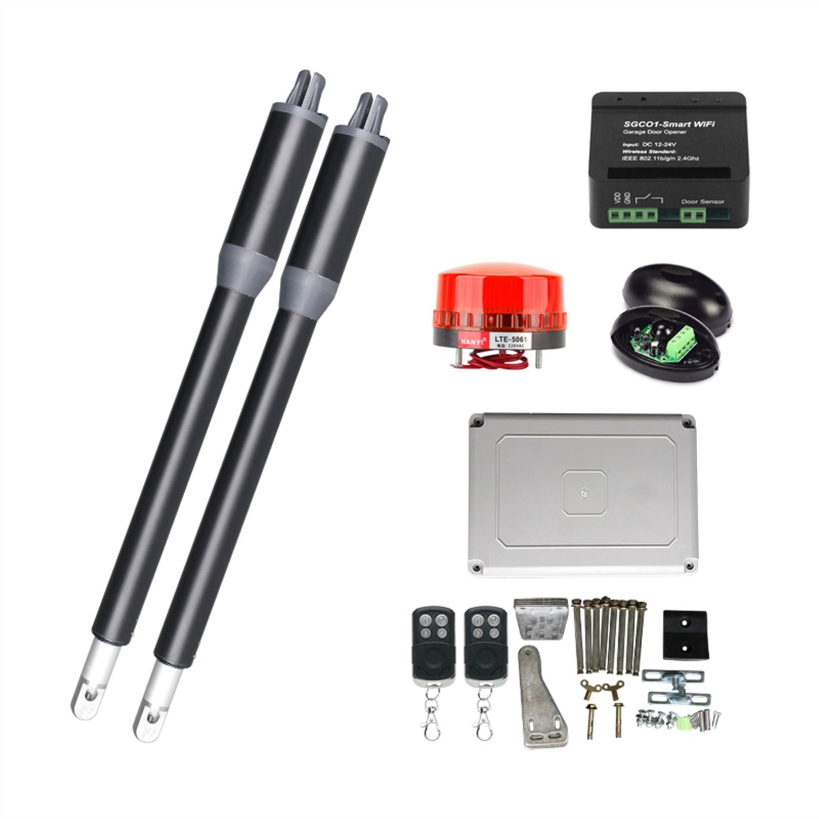 200KG Automatic Swing Gate Opener Drive with WIFI Remote Control Keypad ...