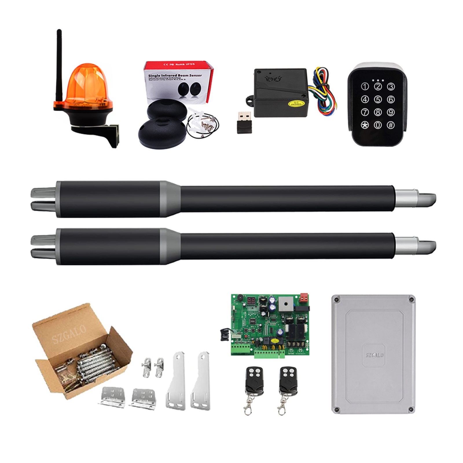 200KGS Automatic Dual Arms Electric Swing Door Gate Opener Operator ...