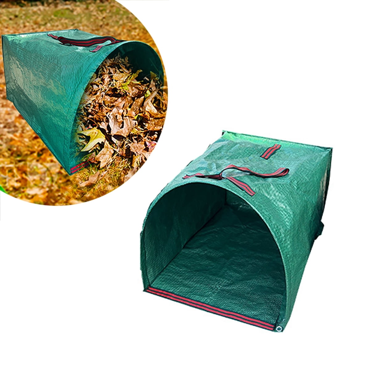 200L Leaf Collector,Large Yard Foldable Semicircular Dustpan,Pp Wear ...