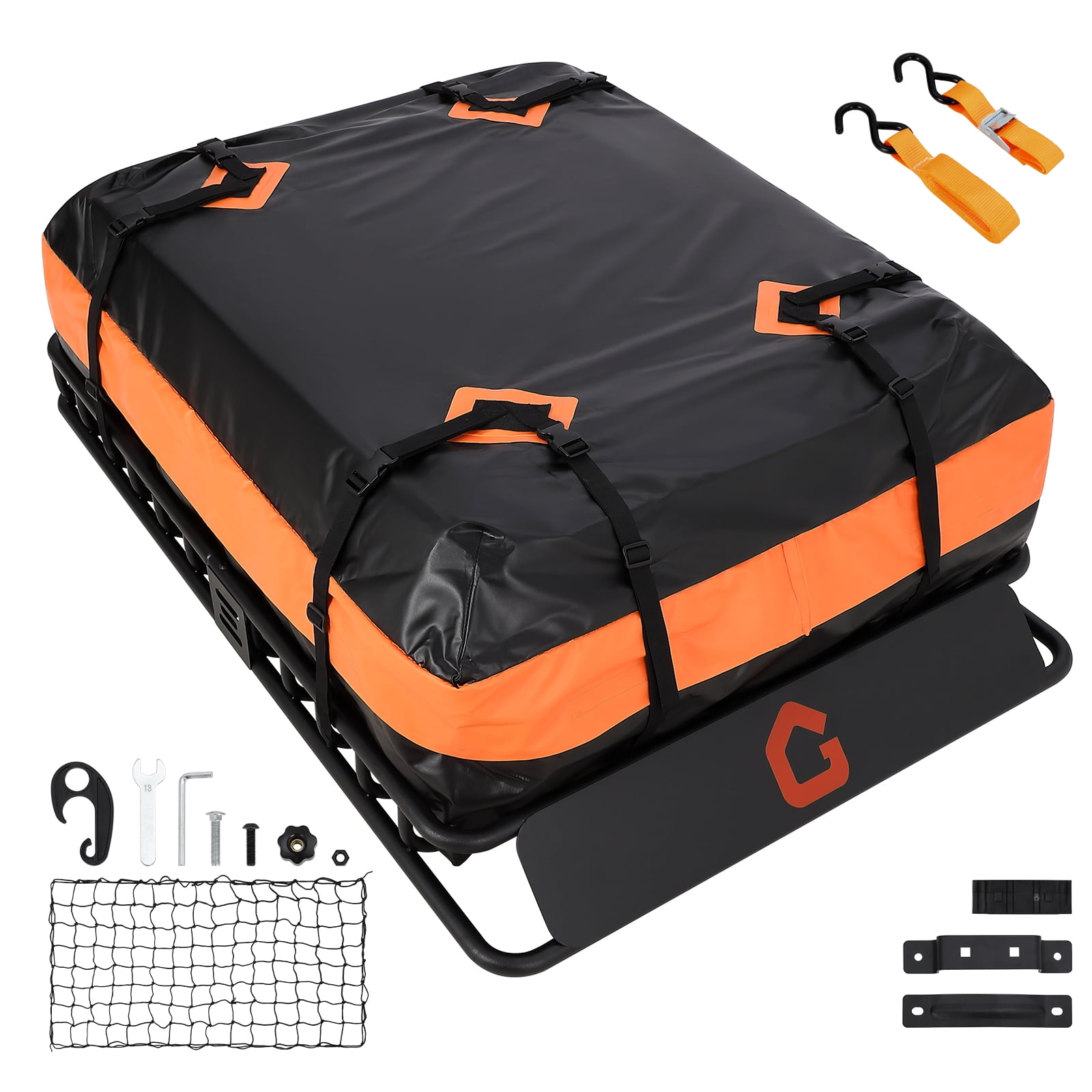 200LB Capacity Roof Rack Basket, Cargo Rack, Heavy Duty Universal Car ...
