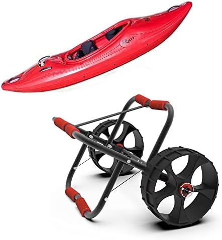 200LBS Universal Folding Bend Canoe Boat Carrier Dolly Trailer Tote ...