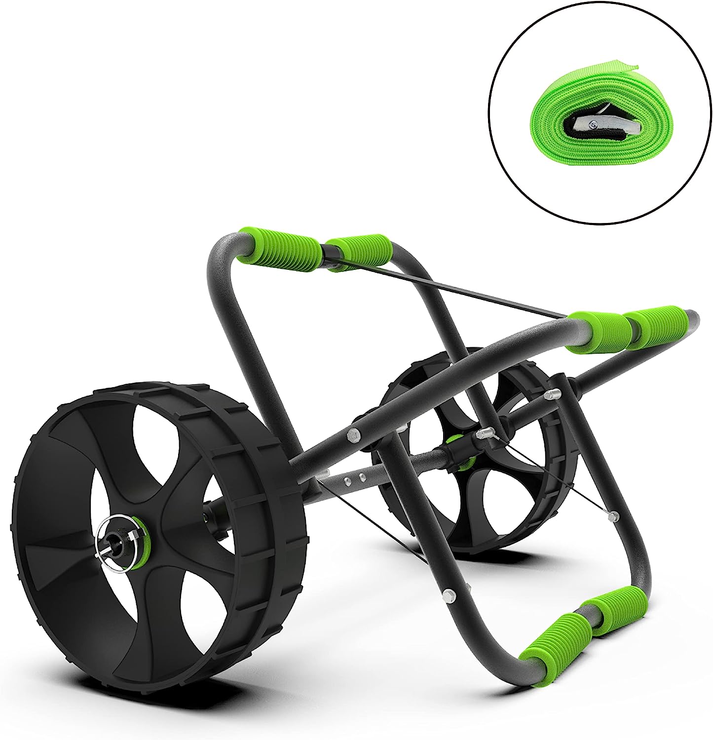 200LBS Universal Folding Bend Kayak Canoe Boat Carrier Dolly Trailer ...