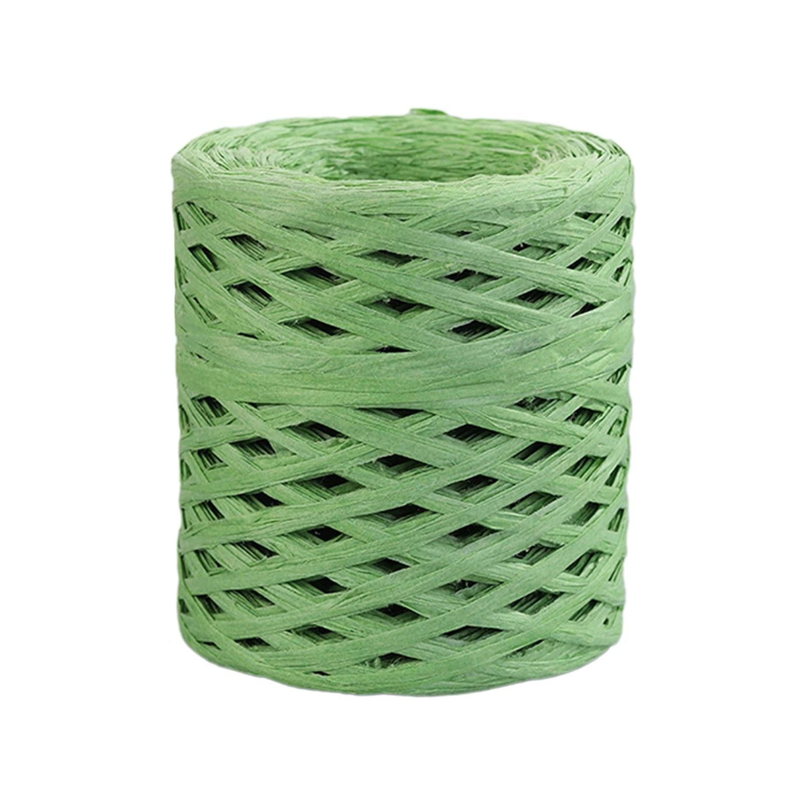200M/Roll Raffia Paper Ribbon Recyclable Embellishments Durable for ...