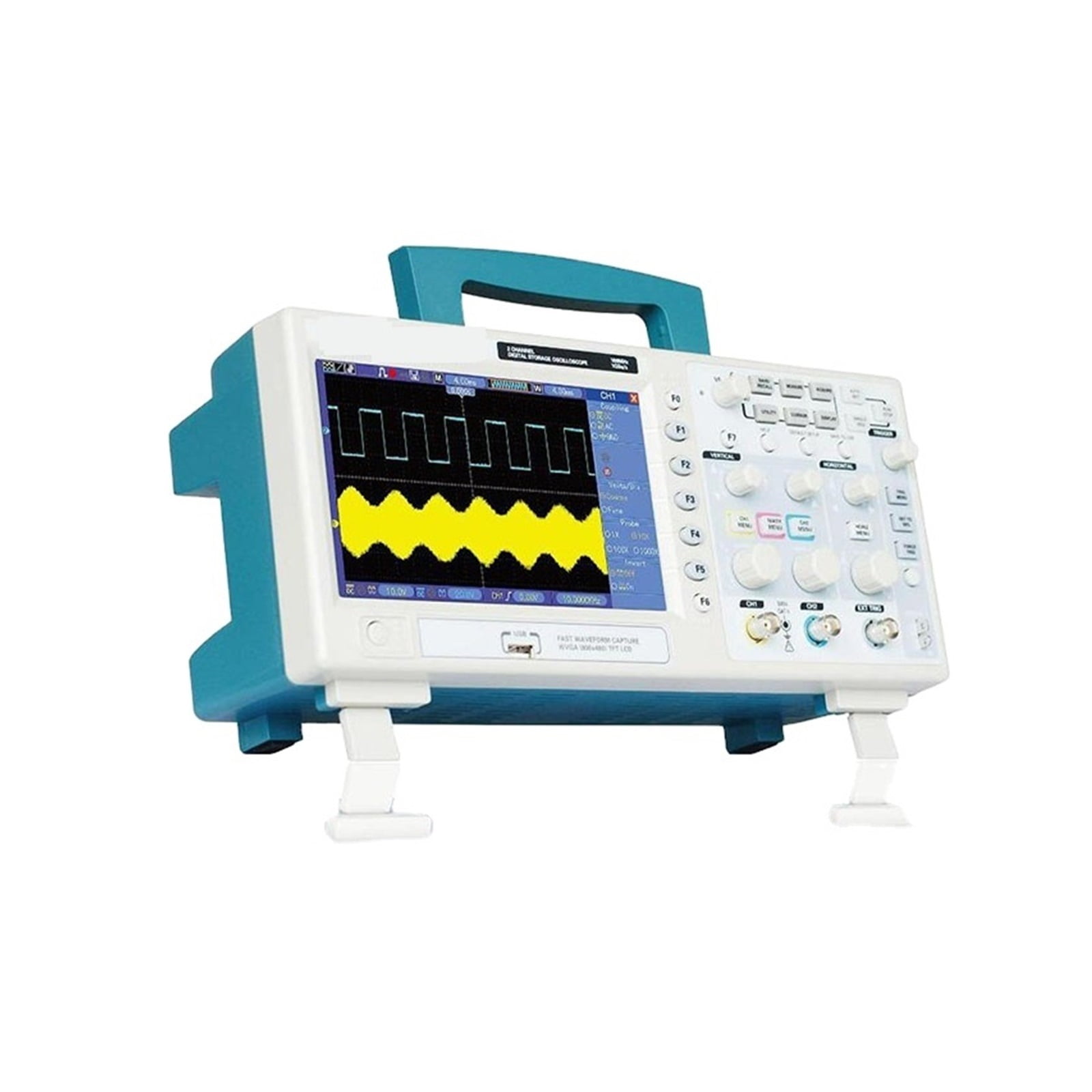 200MHz Digital Storage Oscilloscope USB Dual Channel Portable ...