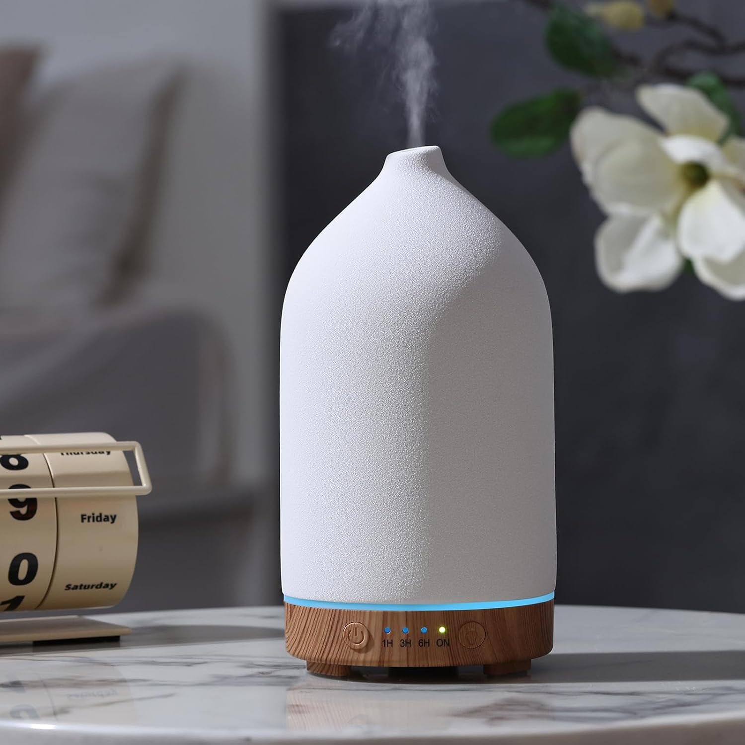 200ML Ceramic Essential Oil Diffuser - Ultrasonic Aromatherapy ...