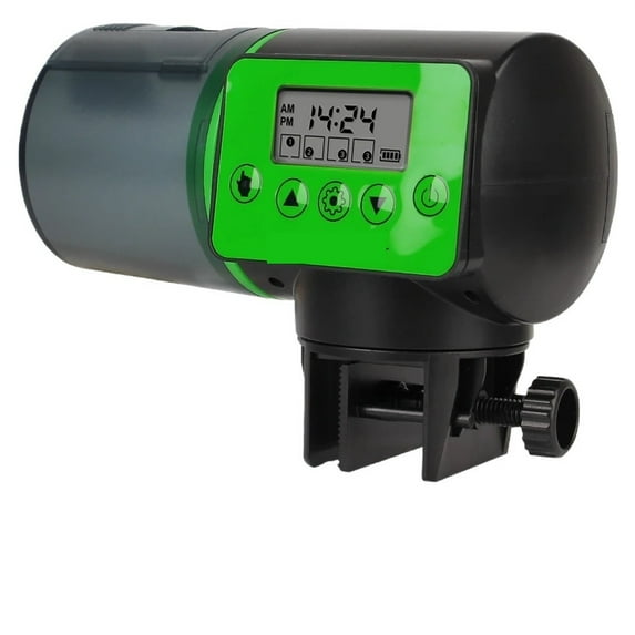 200ML Fish Feeder Tool LCD Display 2 In 1 Manual And Smart Adjustable ...