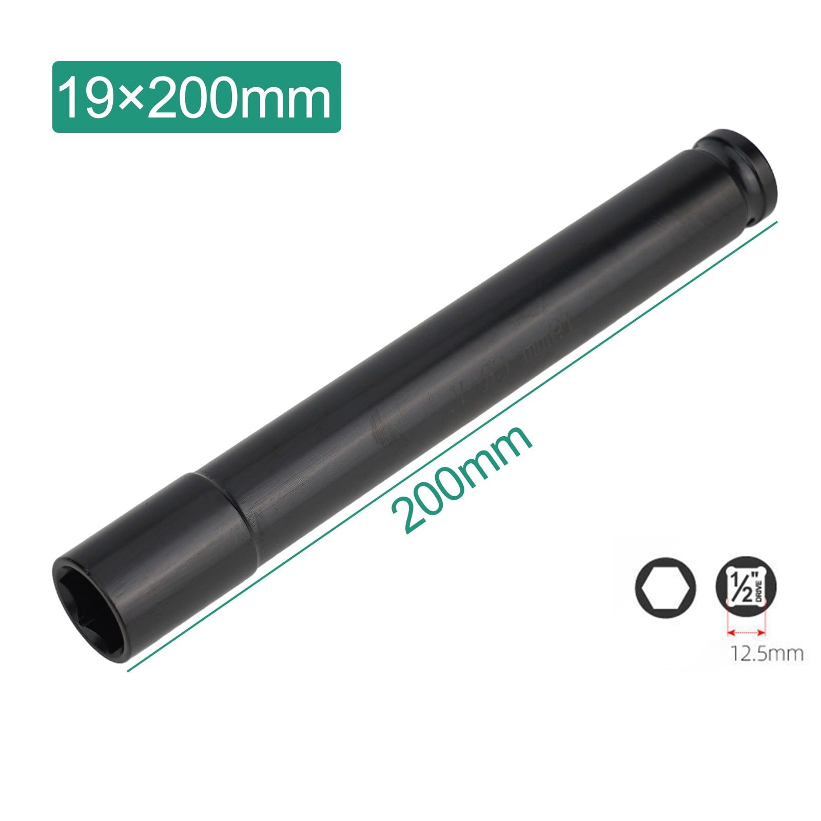 200Mm 1/2 Drive Socket Wrench Driver Hex Head Adapter Spanner Converter ...