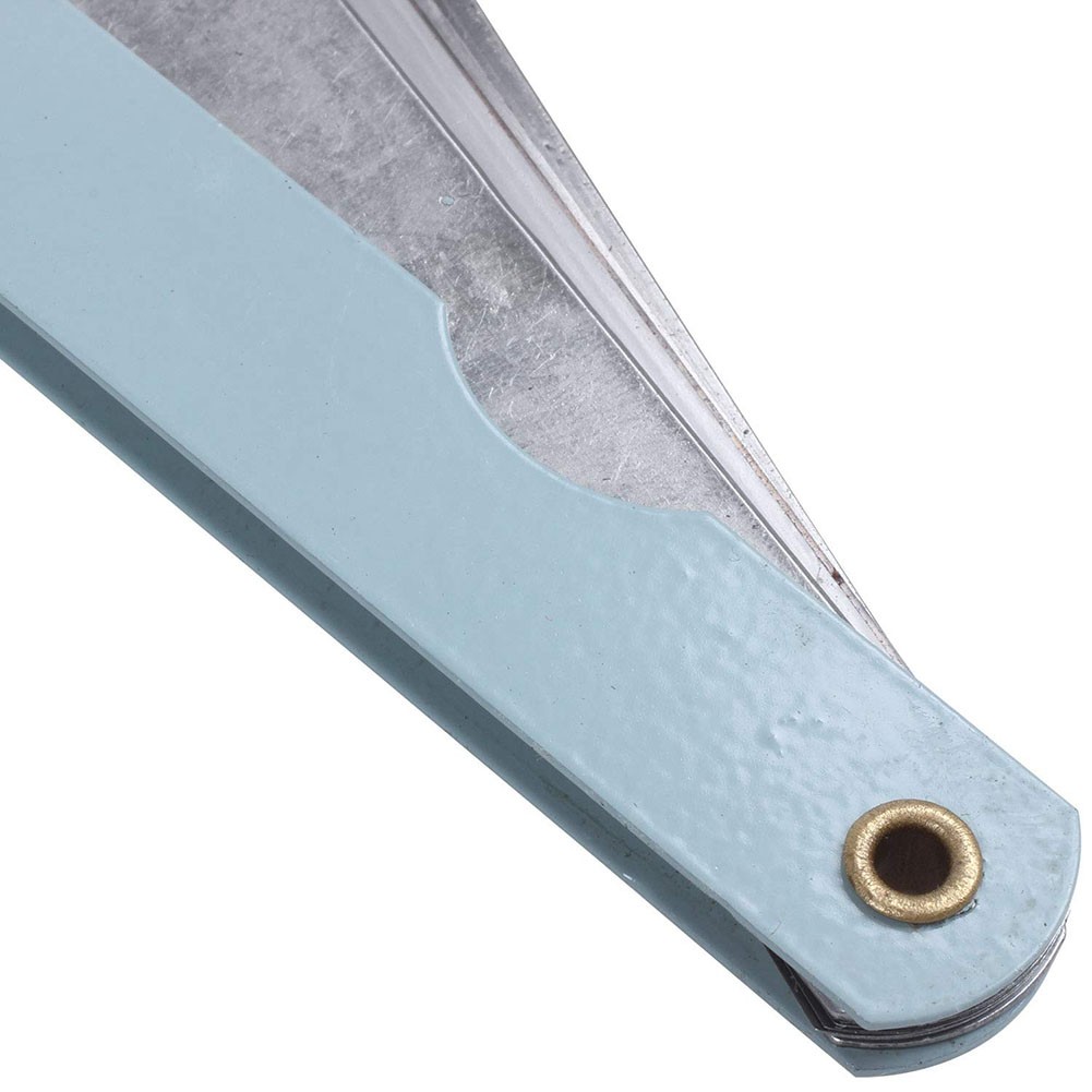 200Mm 17 Leaves 0.02Mm-1.0Mm Gap Thick Measure Feeler Gauge Gage ...