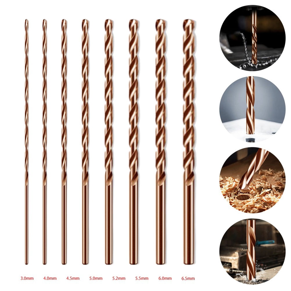 200Mm Extra Long Drill Bits Cobalt-Containing Extended M35 Drill Bit ...