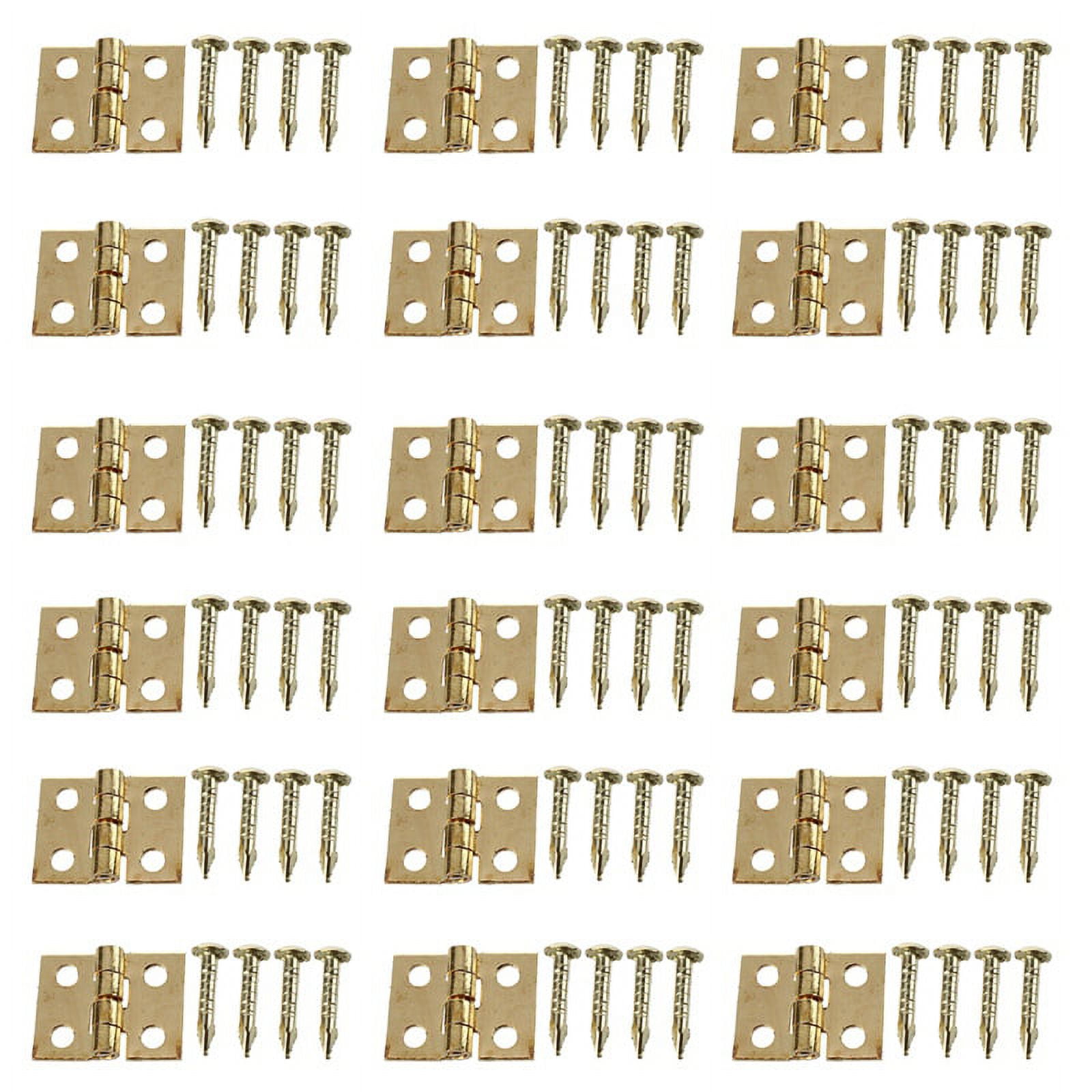 200PCS 1/12 Toy Room Miniature Furniture Cabinet Closet Mini Hinges ...
