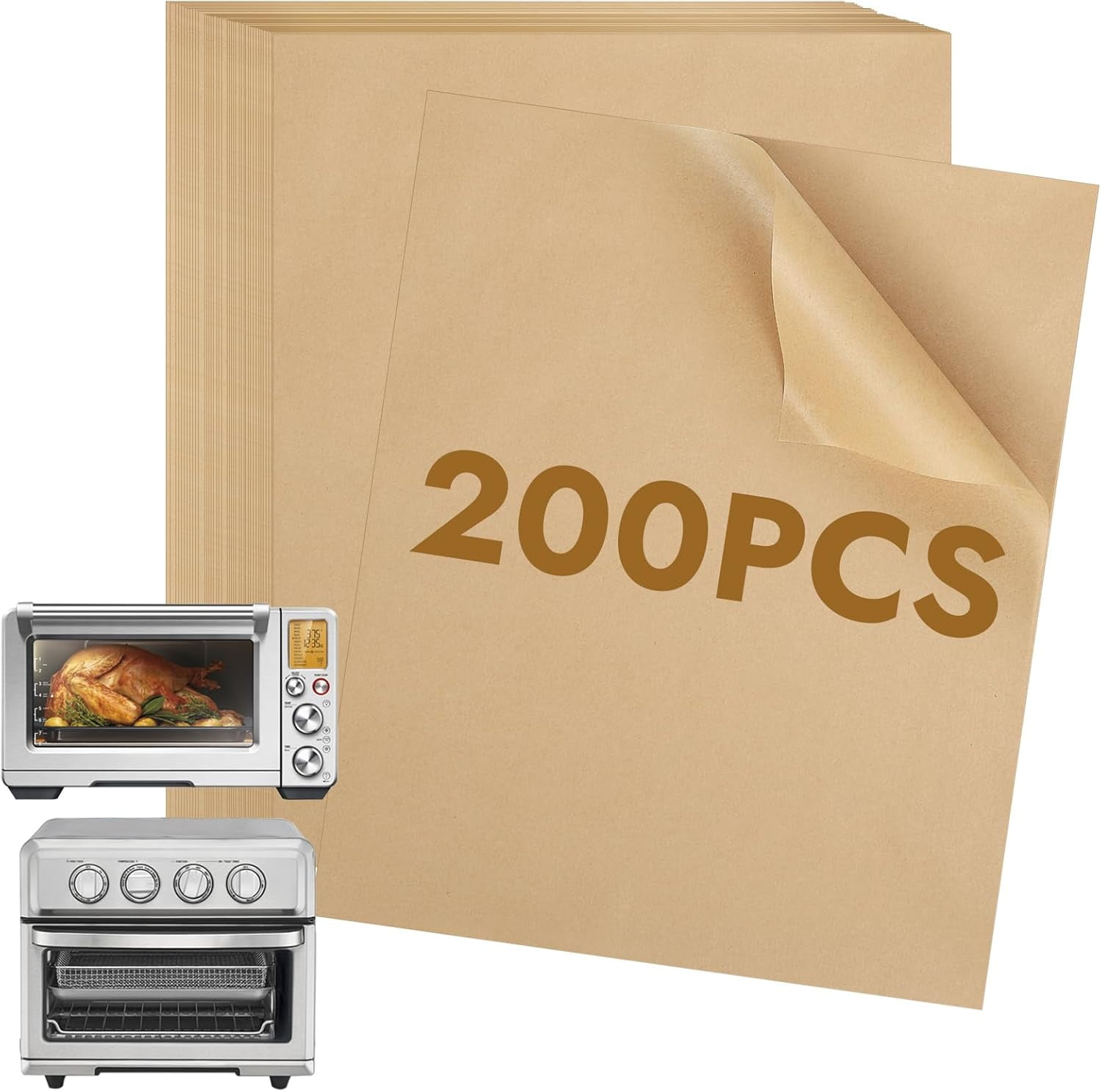 200PCS 11 x 9in Air Fryer Parchment Paper Sheet Liners Compatible with ...