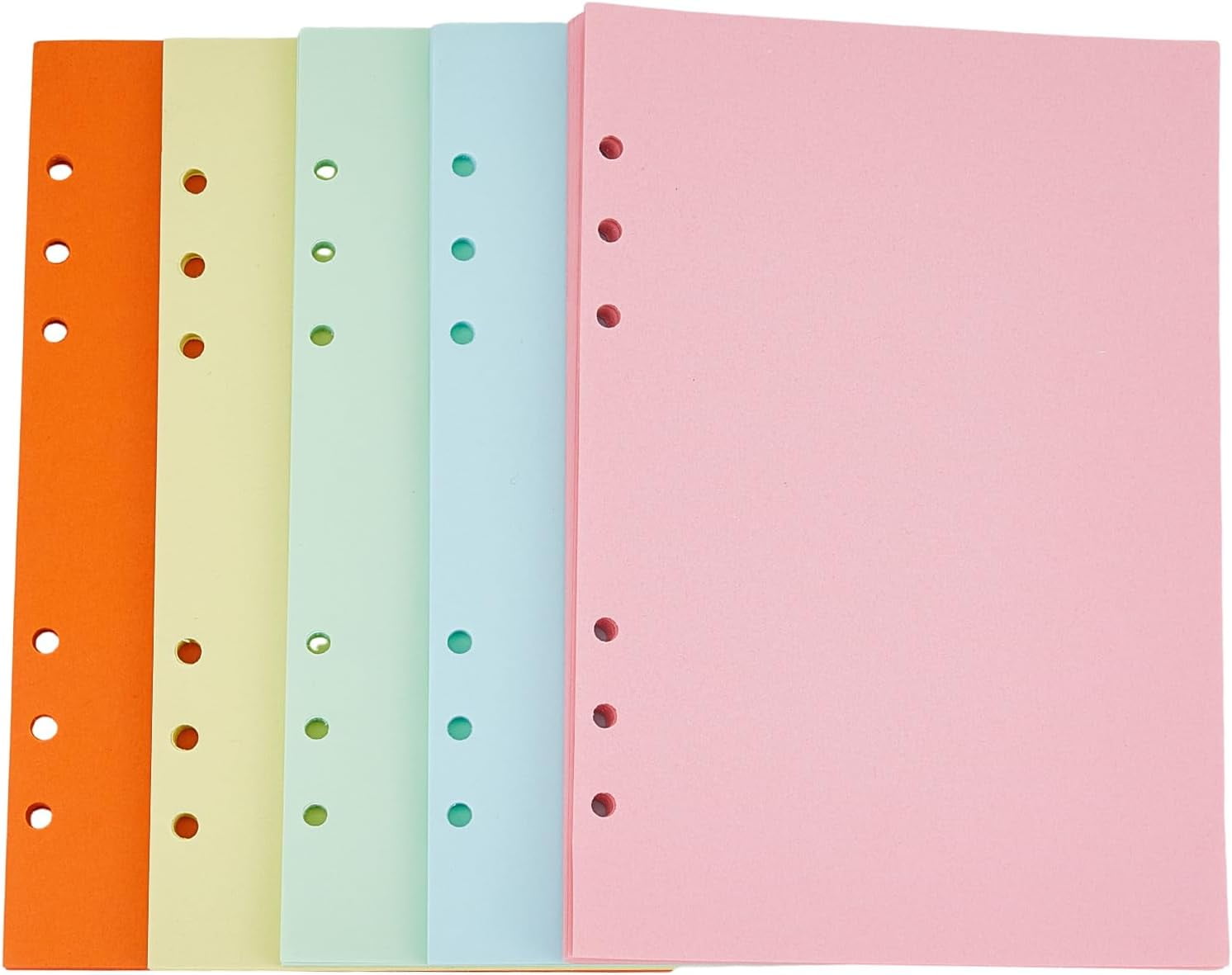 200PCS A5 Refills Paper Binder Planner Loose Leaf Paper 6-Hole Notebook ...