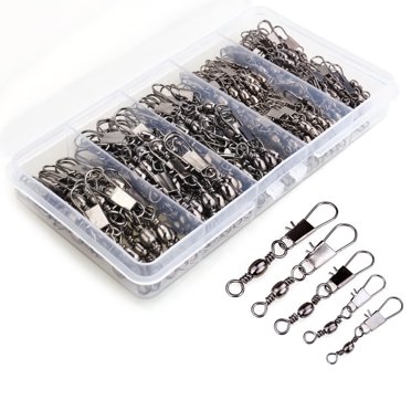 Colaxi 100x Fly Fishing Snap No Knot Snaps Fishing Hook Snap Connector ...