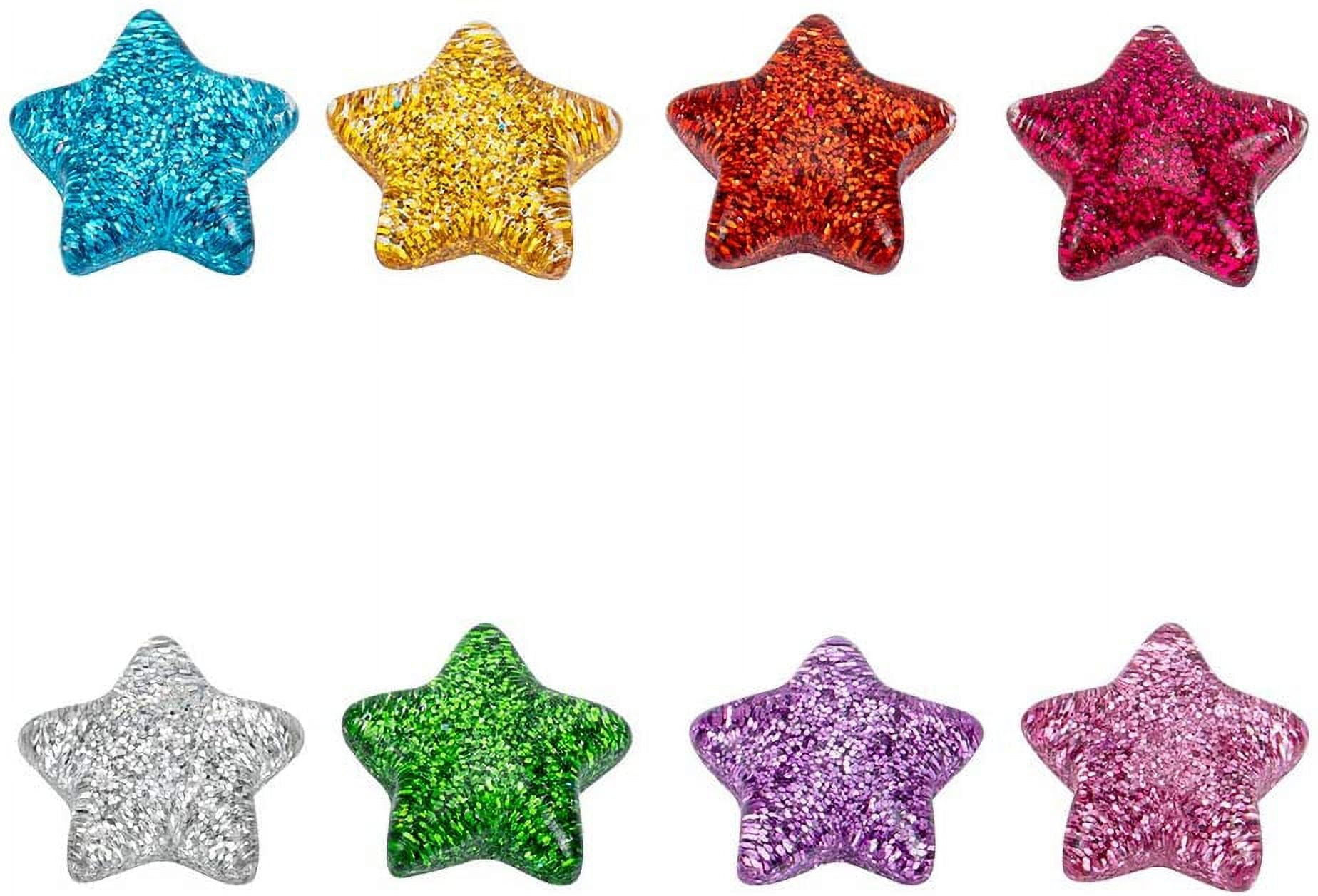 200PCS Cabochons Plastic Resin Cabochons Flat Back Star Beads Cabochon ...