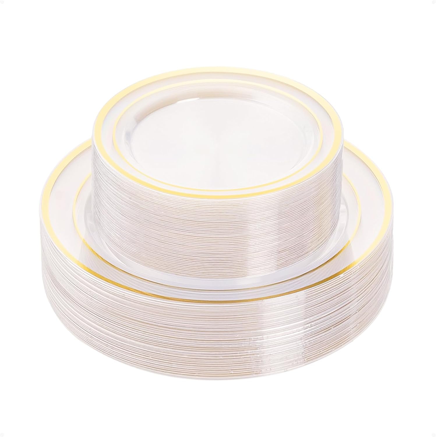 Plastic plates, disposable party plates, including dinner plates and ...