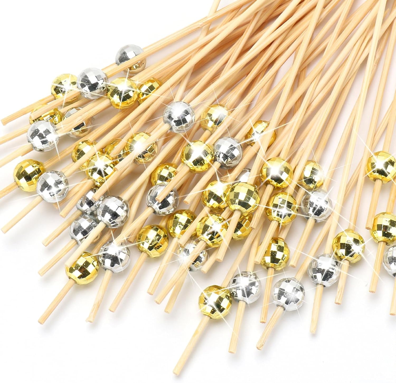 200PCS Cocktail Picks, Disco Ball Decorative Toothpicks for Appetizers ...