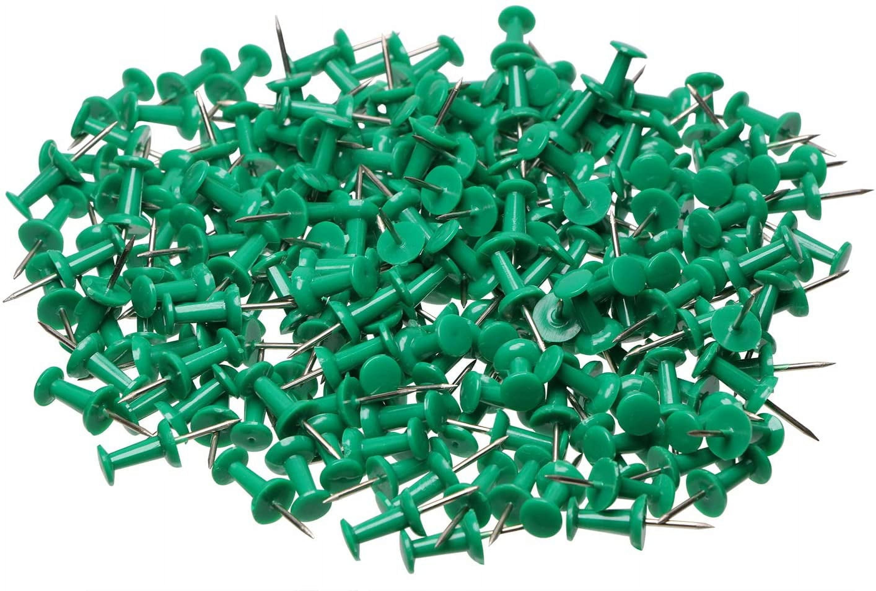 200PCS Colored Plastic Push Pins Decorative Map Thumb Tacks with Steel ...